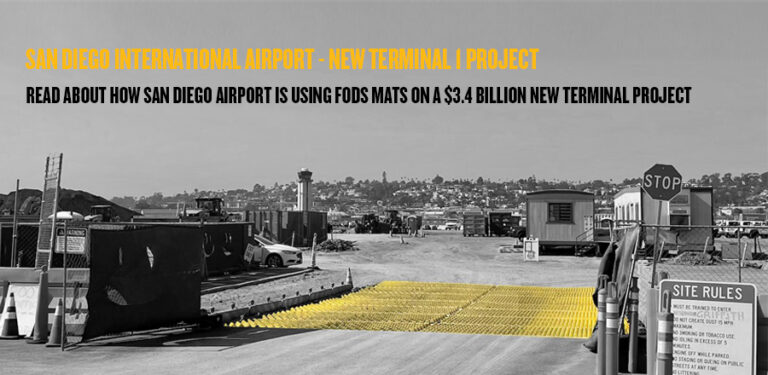 FODS Trackout Control Mats for Rent | Construction Entrance Mats